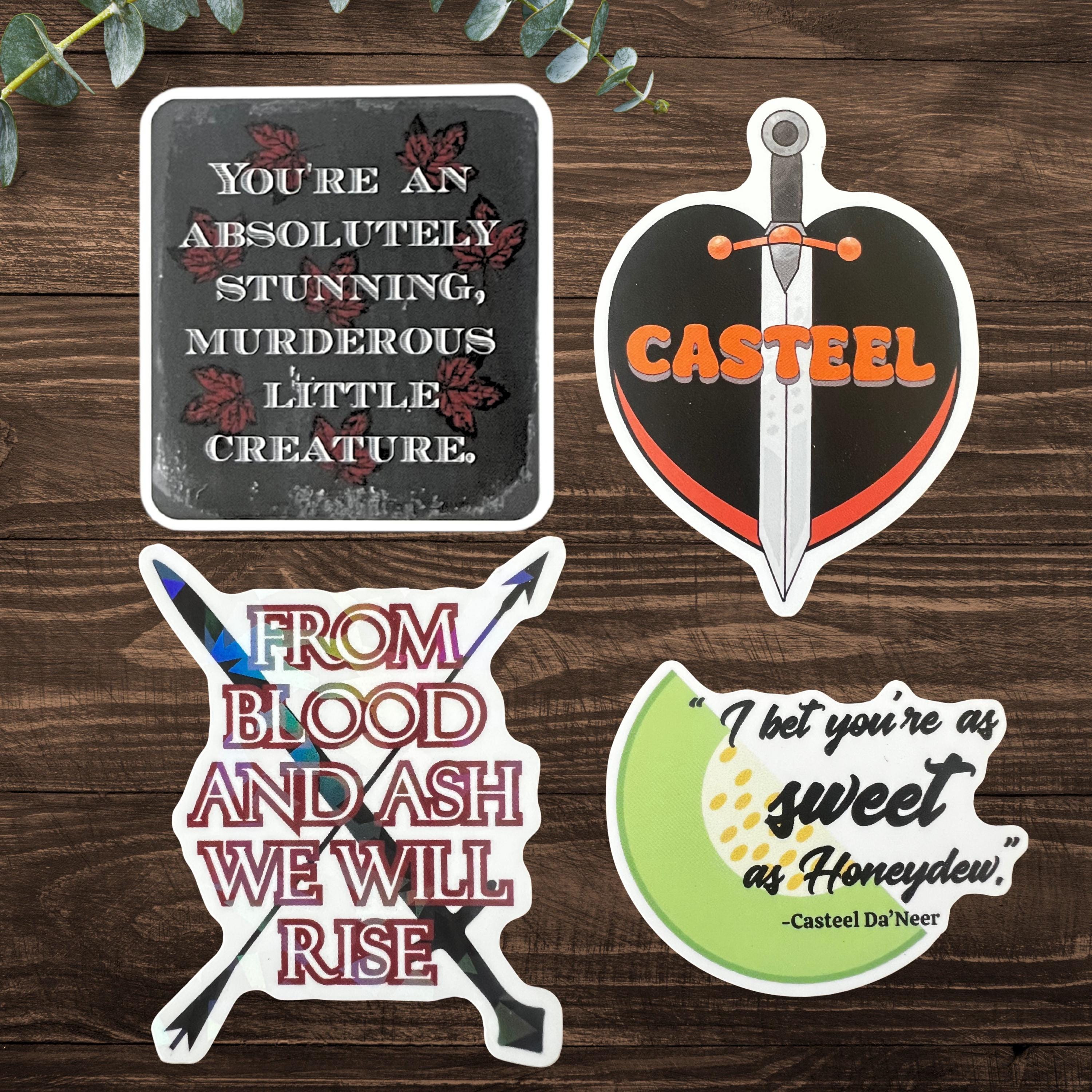 From Blood & Ash Stickers | Kindle Decals Inspired by Kingdom of Flesh ...