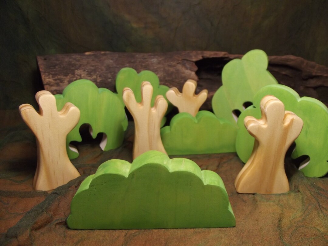 Waldorf Wooden Trees - Folkwood Forest 10pc, FOLKWOOD ORIGINAL DESIGN ...