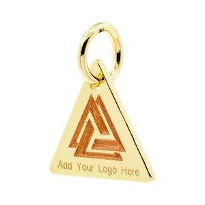 Mechanical Engraved Triangular Tag, Custom Logo Tag, Steel Made Metal ...