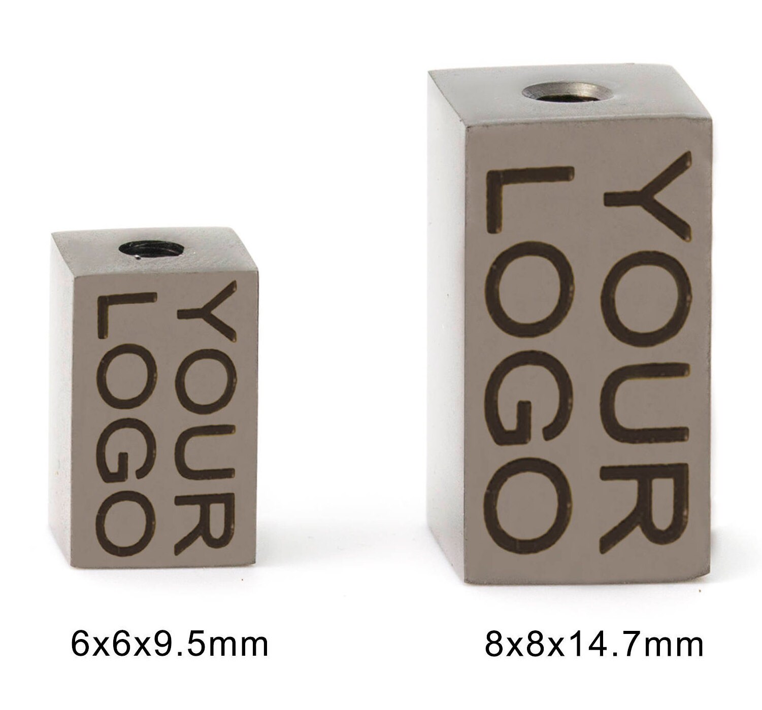 Custom Logo Laser Engraved on Rectangle Beads Rectangle - Etsy