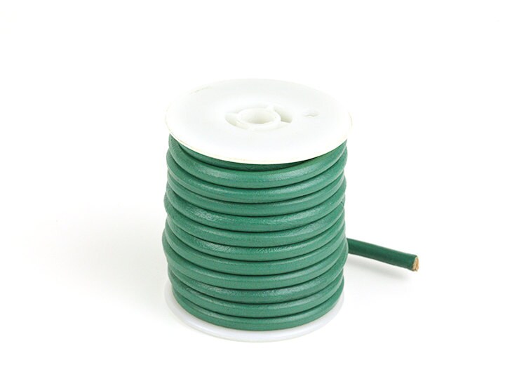 5mm Round Leather Cord Genuine Leather Cord Pkg of 10 feet | Etsy