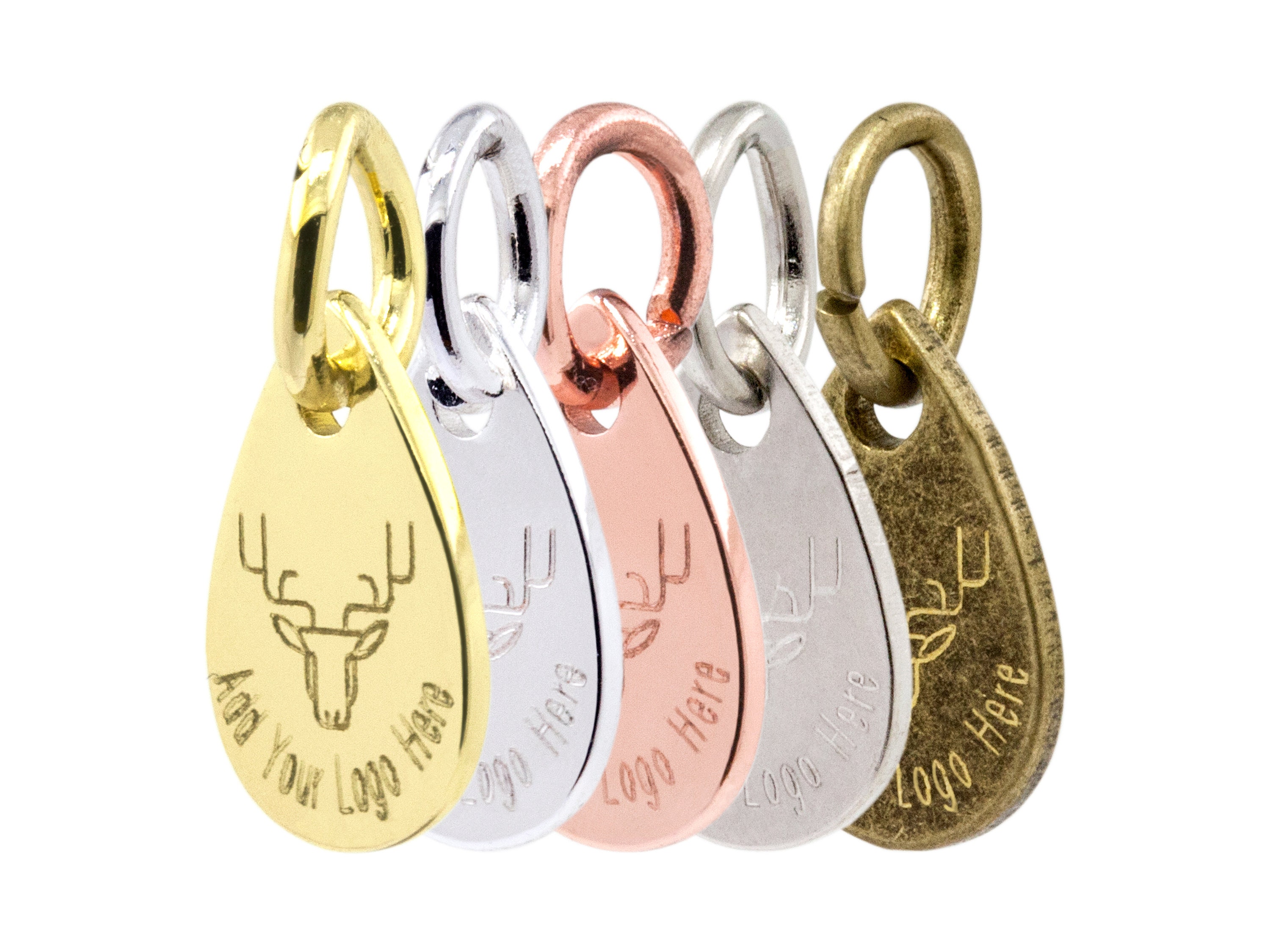 Mechanical Engraved Water Drop Tag, Custom Logo Tag, Steel Made Metal ...