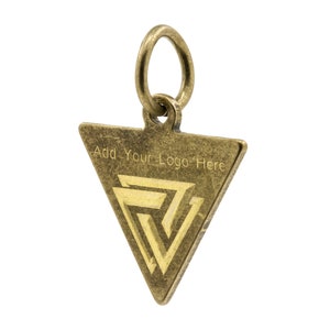 Mechanical Engraved Triangular Tag, Custom Logo Tag, Steel Made Metal ...