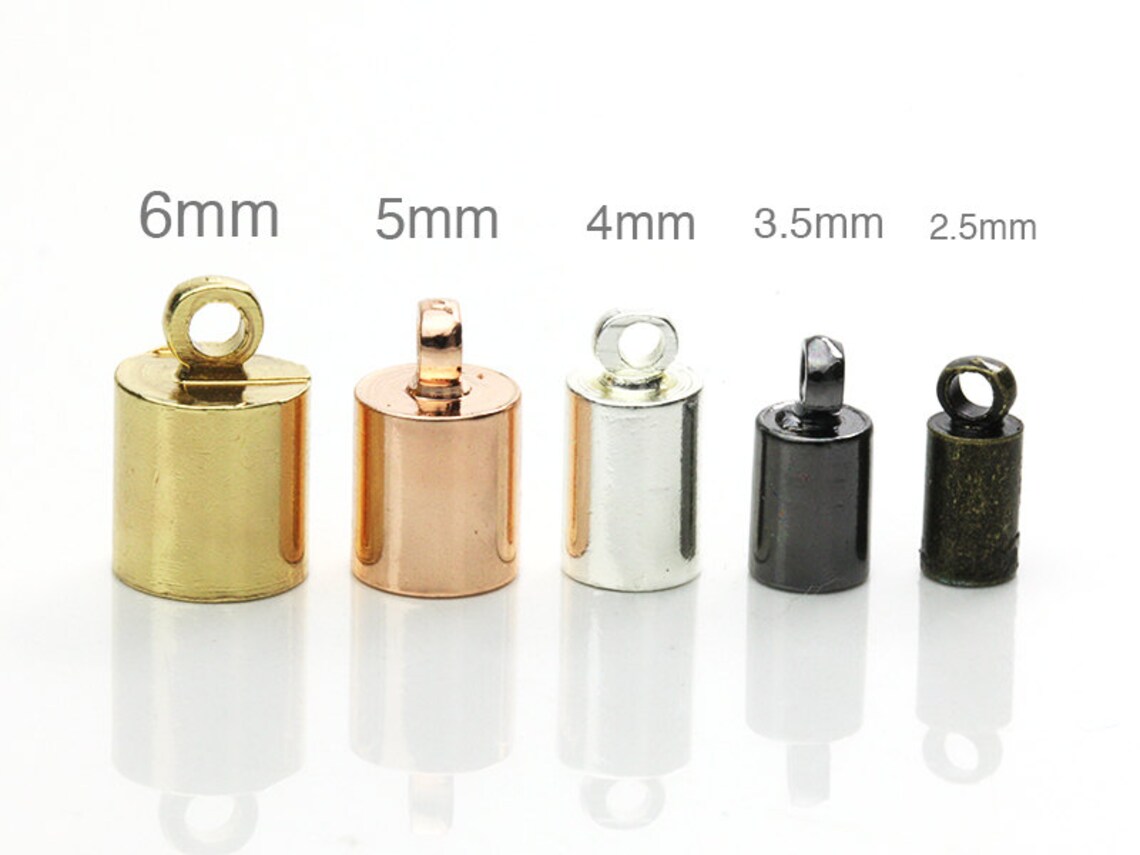 End Cap Connector, Tassel Cap, Brass End Cap Connector, Pkg of 10 Pcs ...