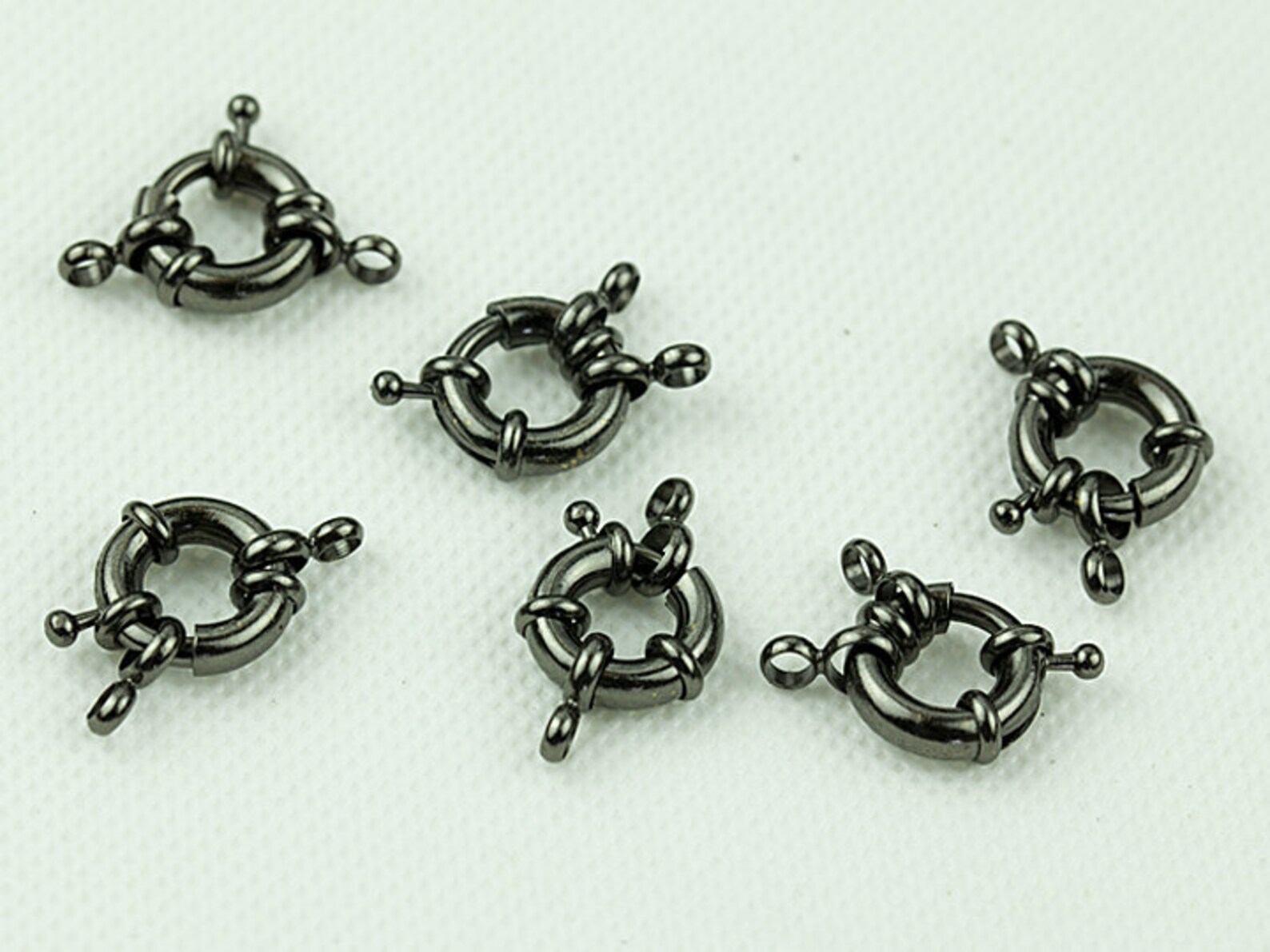 Gunmetal Spring Clasps 13mm Clasp Wheel Gunmetal Plated Over - Etsy