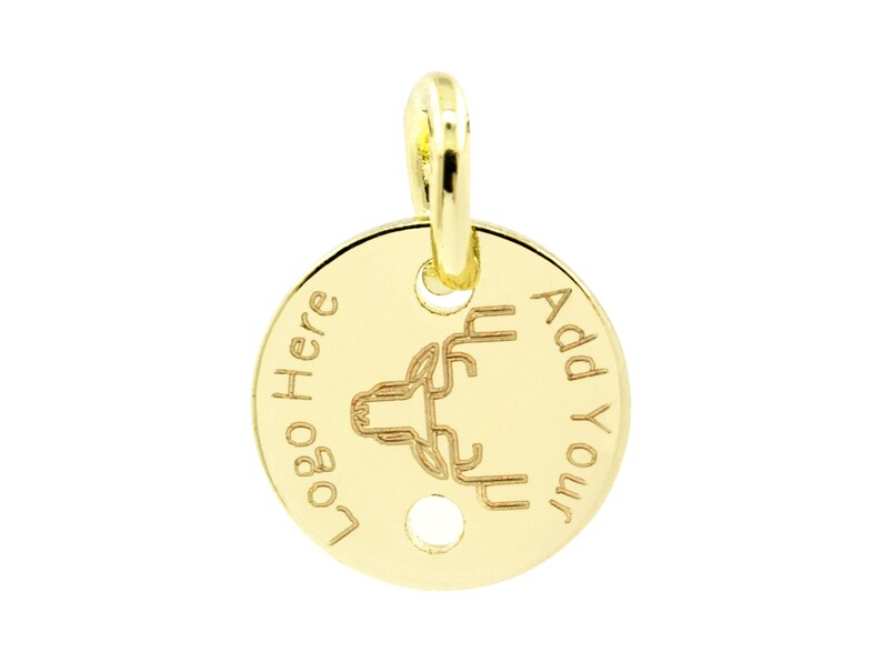 Mechanical Engraved Double Loop Logo Tag Custom Jewelry Tag - Etsy