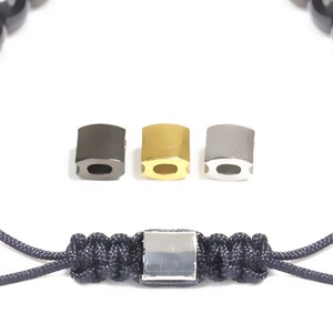 Stainless Steel Bead for Adjustable Sliding Square Knot - Etsy