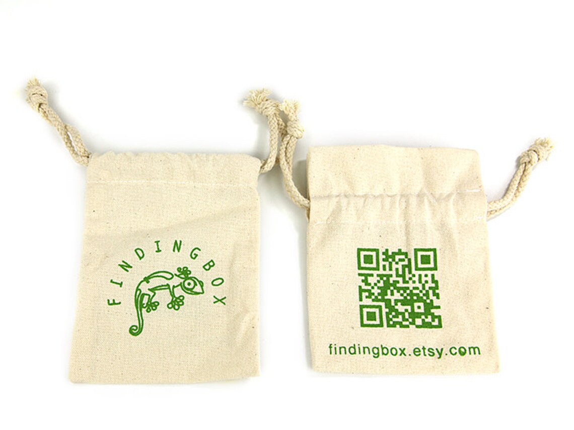 Custom Jewelry Pouch Print With Logo Cotton Canvas Bag With - Etsy