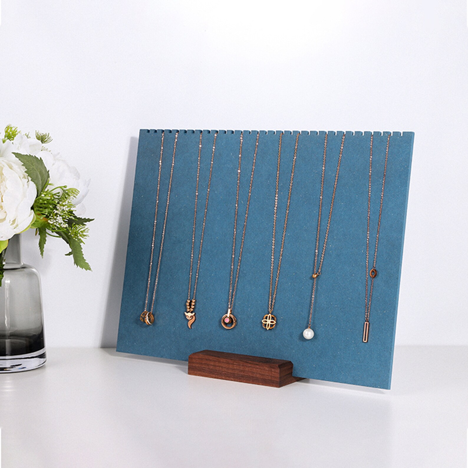 Custom Jewelry Display Logo Engraved Printed Walnut Wooden | Etsy