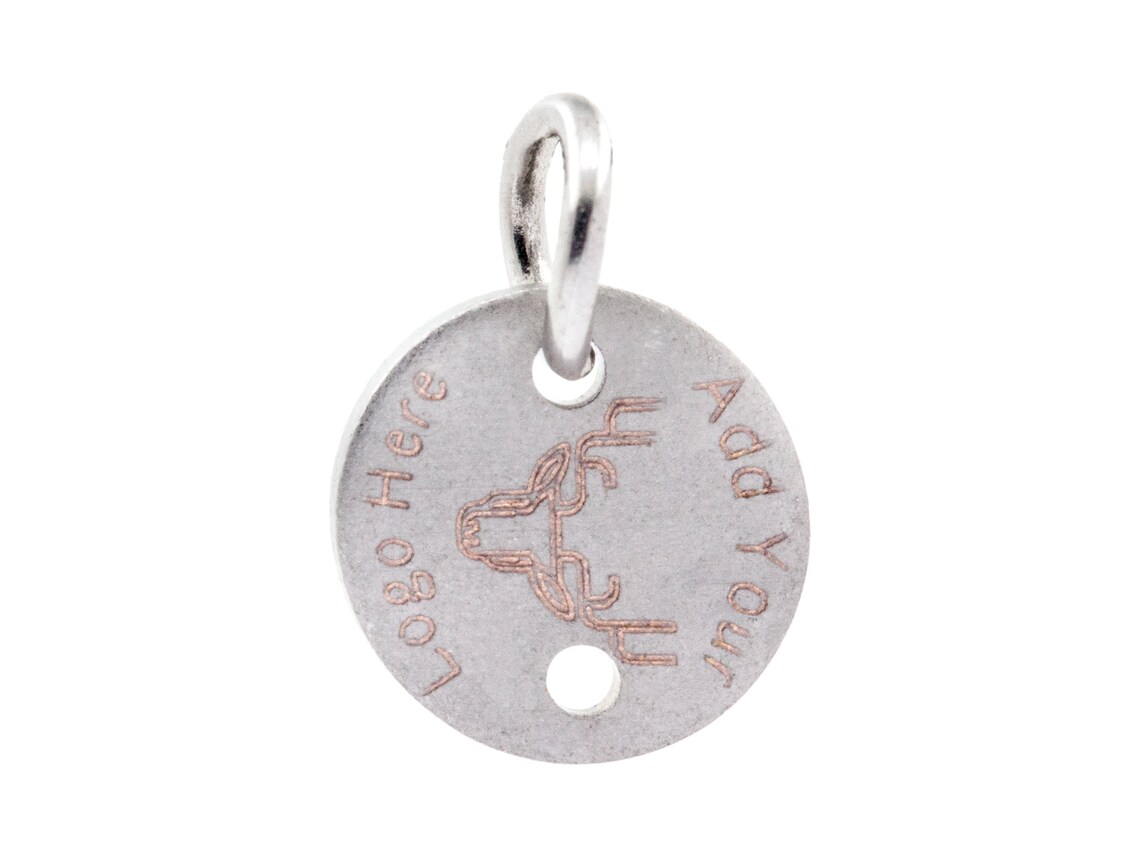 Mechanical Engraved Double Loop Logo Tag Custom Jewelry Tag - Etsy