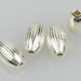 990 Sterling Silver Olive Beads, Spindle Beads, 1.5mm Beads, 7x4mm, Pkg ...