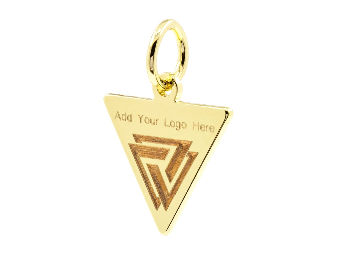 Mechanical Engraved Triangular Tag, Custom Logo Tag, Steel Made Metal ...