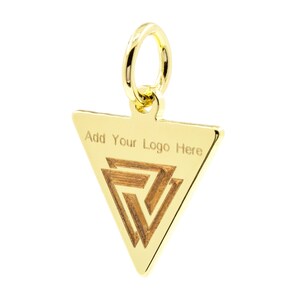 Mechanical Engraved Triangular Tag, Custom Logo Tag, Steel Made Metal ...