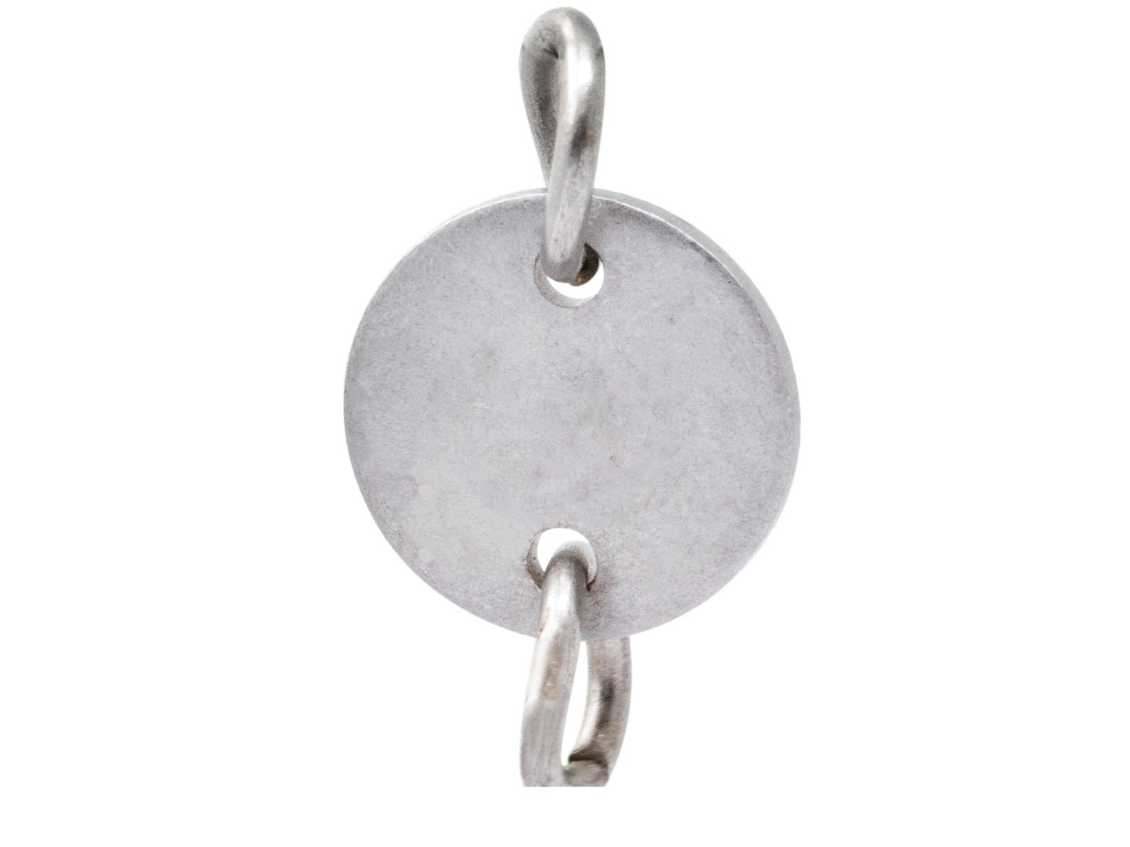 10mm Double Loop Tag Brass Based Blank Stamping Tag Round | Etsy