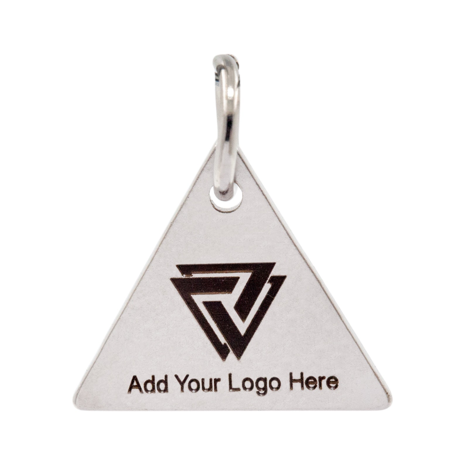15x15mm Triangle Metal Jewelry Tag Custom Logo Laser Engraved - Etsy