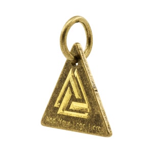 Mechanical Engraved Triangular Tag, Custom Logo Tag, Steel Made Metal ...