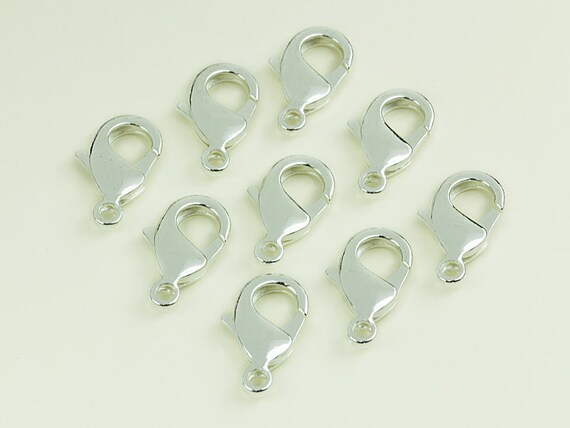 23mm Silver Lobster Clasp Silver Plated over Pure Copper Pkg | Etsy