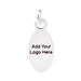 Custom Logo Tag Made by Solid 925 Silver, Laser Engraved Rhodium Plated ...