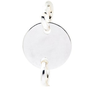 10mm Double Loop Tag, Brass Based Blank Stamping Tag, Round Blank Disc ...