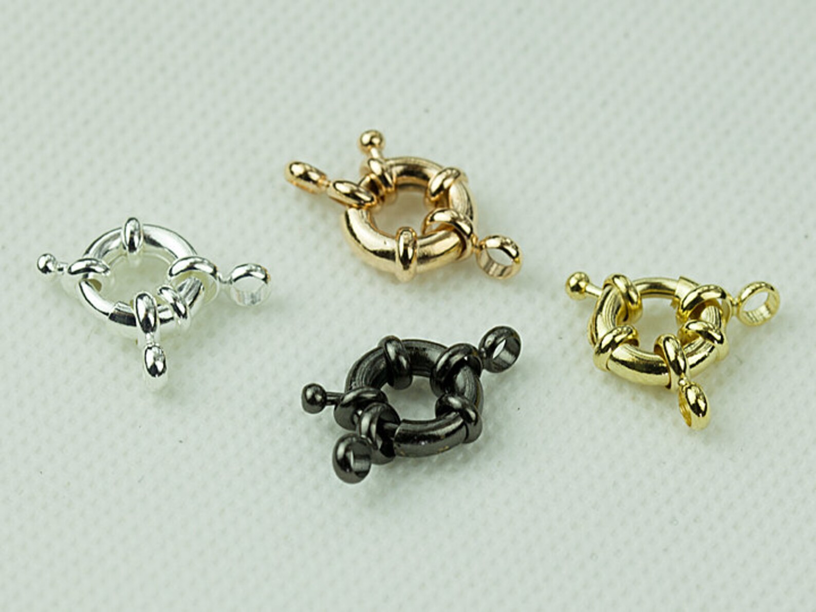 Rose Gold Spring Clasps 11mm Clasp Wheel Brass Clasp Pkg of | Etsy