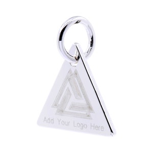 Mechanical Engraved Triangular Tag, Custom Logo Tag, Steel Made Metal ...