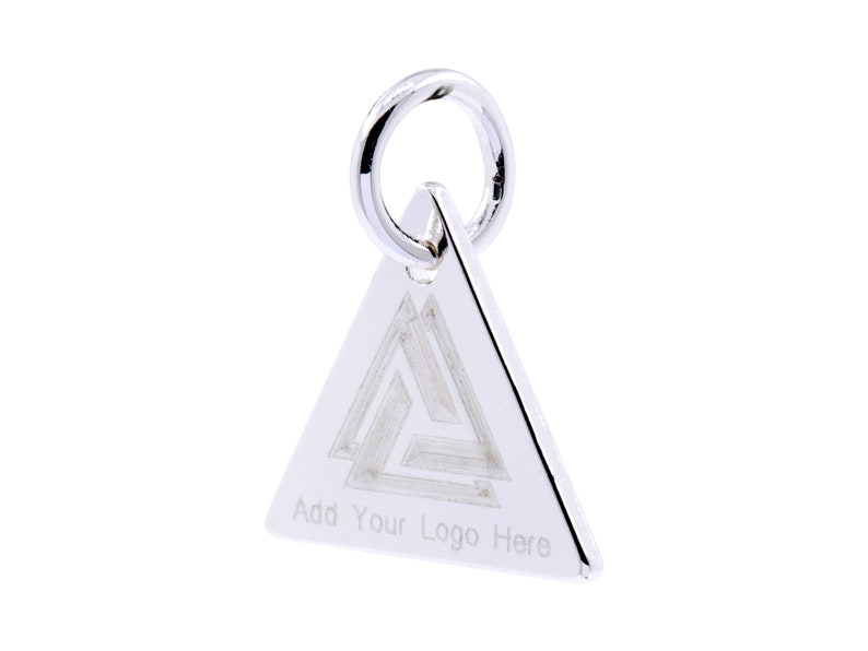 Mechanical Engraved Triangular Tag Custom Logo Tag Steel - Etsy