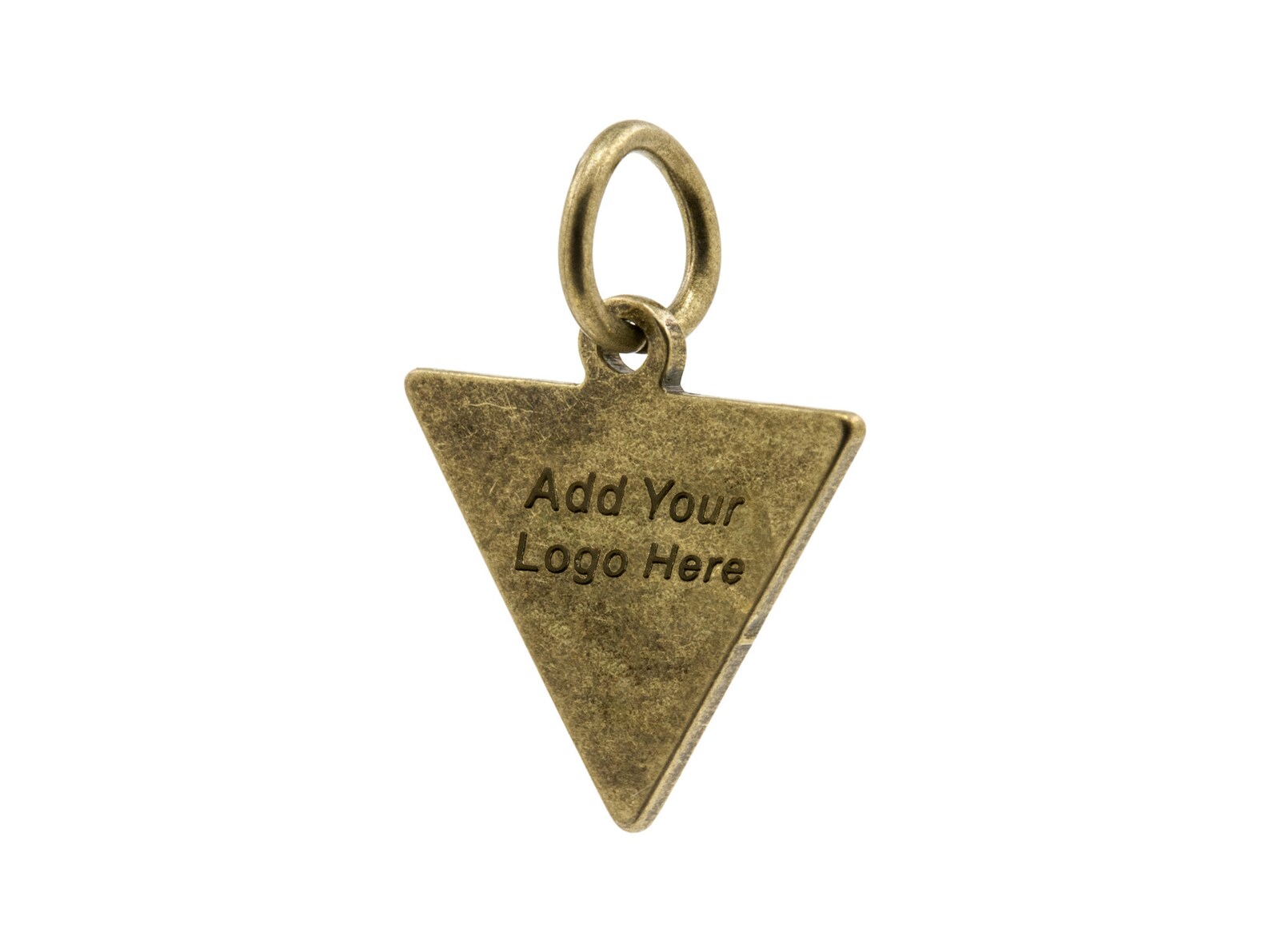 Custom Logo Etched Triangle Tag, Personalized Metal Hanging Tag, Steel ...