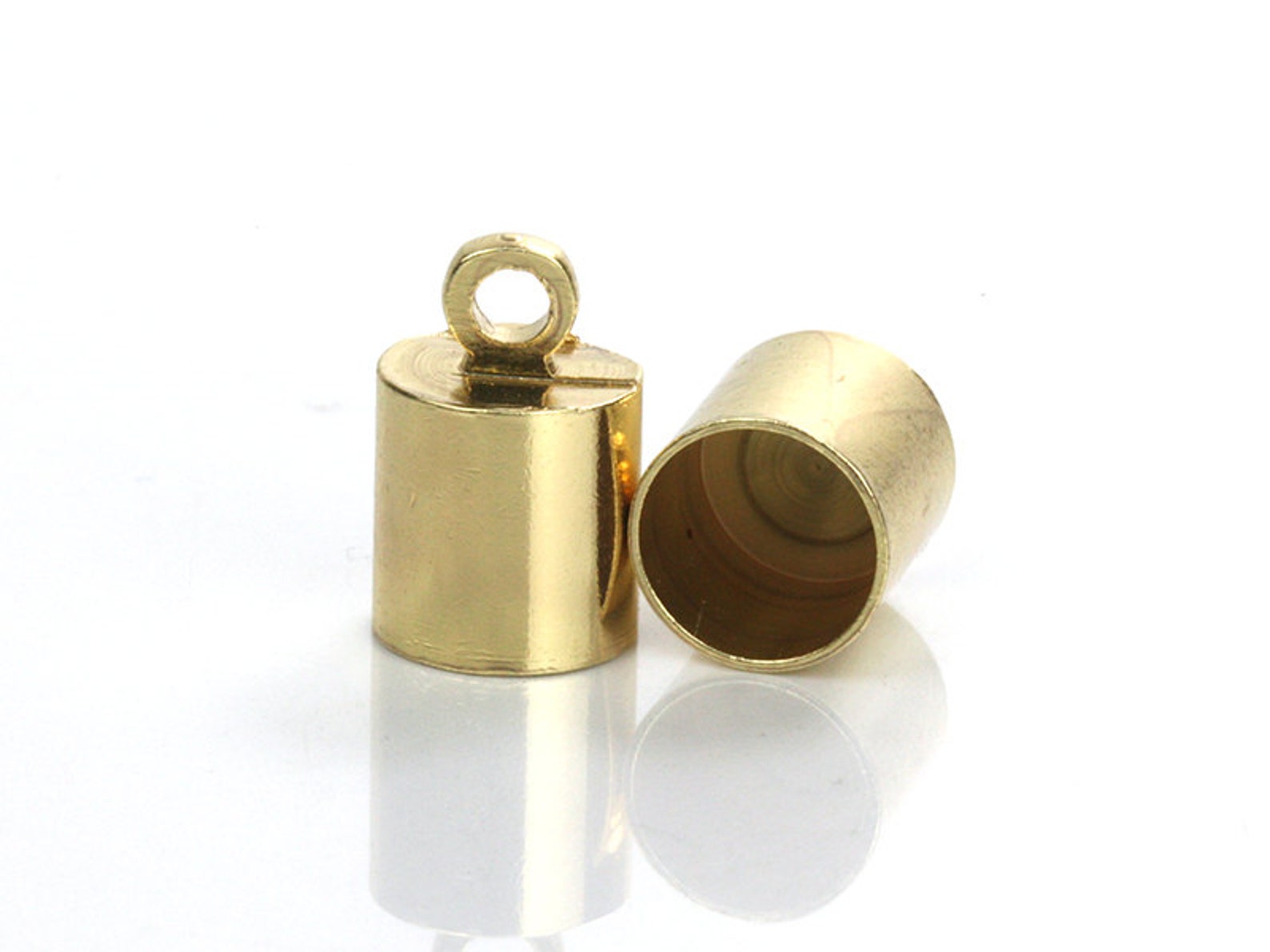 End Cap Connector, Tassel Cap, Brass End Cap Connector, Pkg of 10 Pcs ...