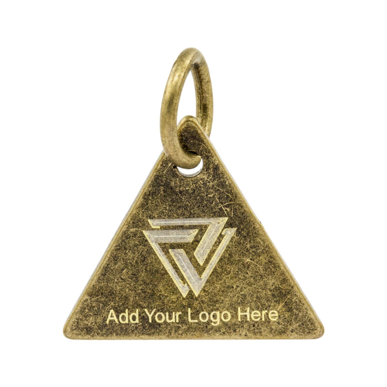 15x15mm Triangle Metal Jewelry Tag Custom Logo Laser Engraved - Etsy