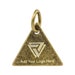 15x15mm Triangle Metal Jewelry Tag, Custom Logo Laser Engraved ...