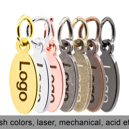 Personalized Mini Jewelry Tag Custom Logo Tags Engraved - Etsy