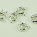 Silver Spring Clasps, 13mm Clasp Wheel, Silver Plated Over Brass, Pkg ...