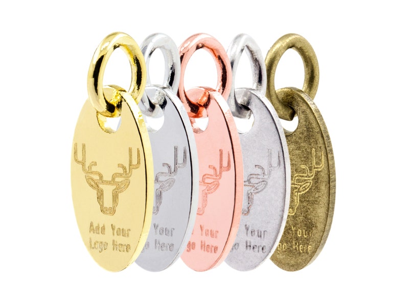 Custom Logo Engraved Oval Tag Mechanical Engraved Oval Tag - Etsy