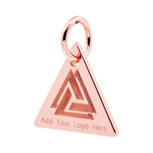 Mechanical Engraved Triangular Tag, Custom Logo Tag, Steel Made Metal ...