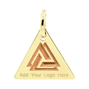 Mechanical Engraved Triangular Tag, Custom Logo Tag, Steel Made Metal ...
