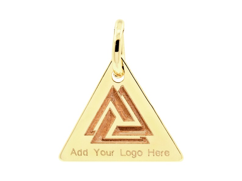 Mechanical Engraved Triangular Tag Custom Logo Tag Steel - Etsy