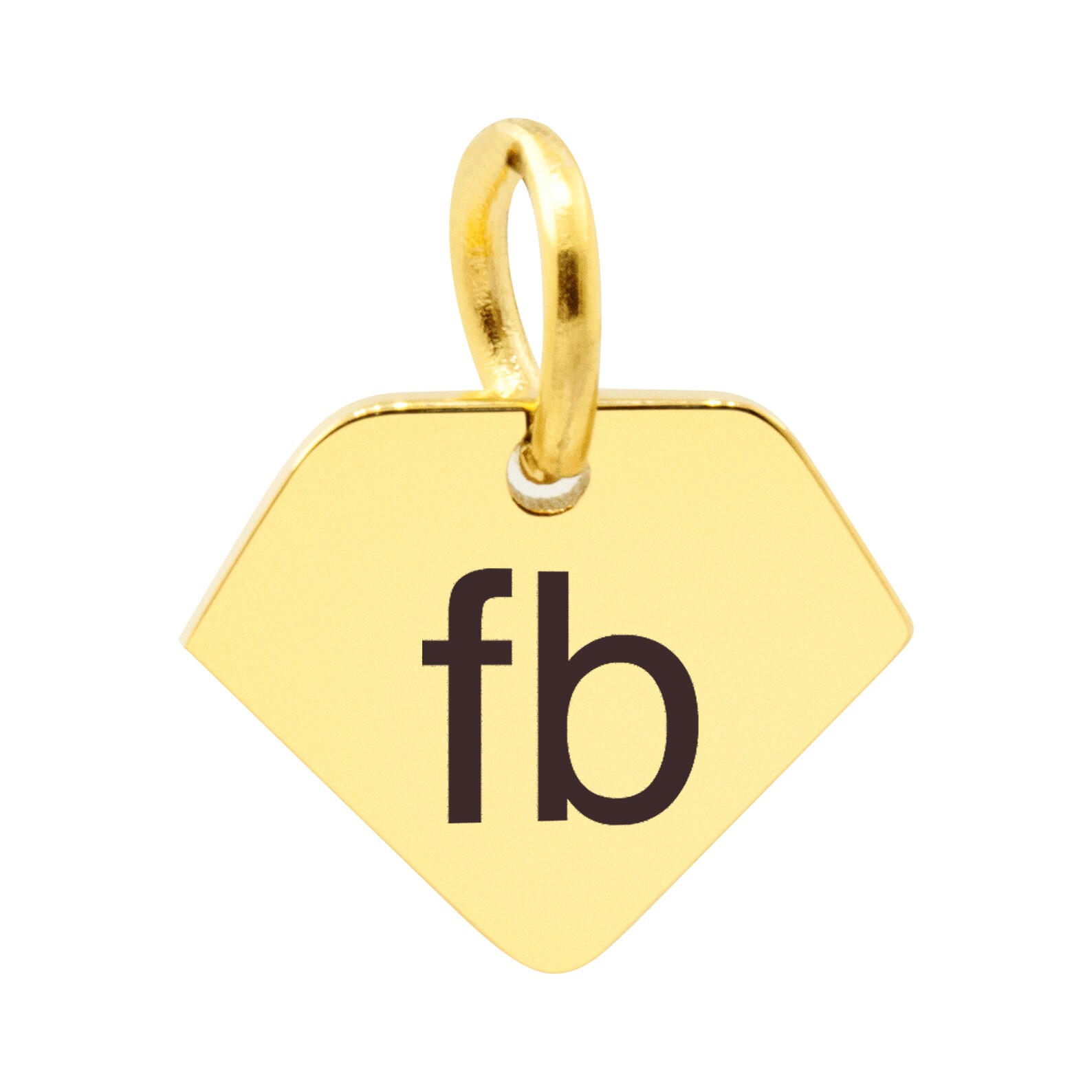 Diamond Shape Stainless Steel Jewelry Tag Custom Logo Laser - Etsy