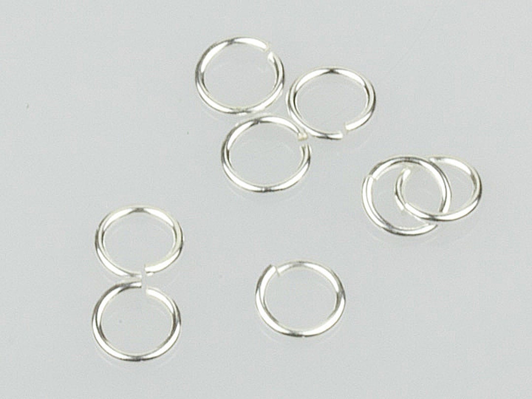 925 Sterling Silver Jump Rings, 5mm, Pkg of 10 Pcs, F0H0.SI06.P10 KCC ...