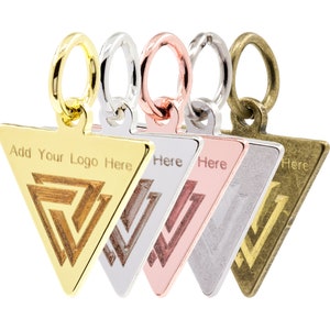 Mechanical Engraved Triangular Tag, Custom Logo Tag, Steel Made Metal ...