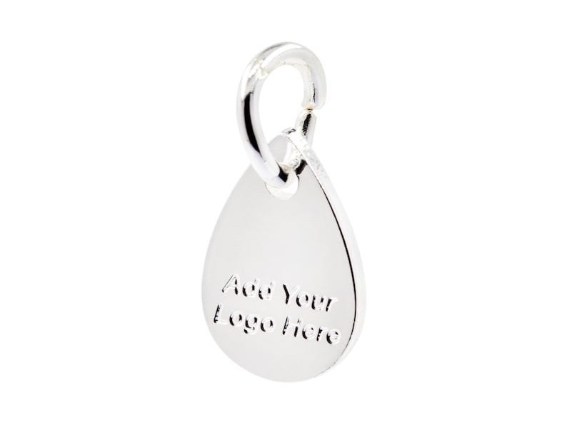 Custom Logo Etched Water Drop Tag, Metal Tear Drop Metal Sequins, Steel ...