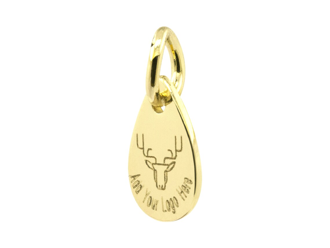 Mechanical Engraved Water Drop Tag, Custom Logo Tag, Steel Made Metal ...