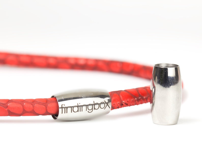 Custom Logo Laser Engraving on Silver Magnetic Clasps for 5mm | Etsy