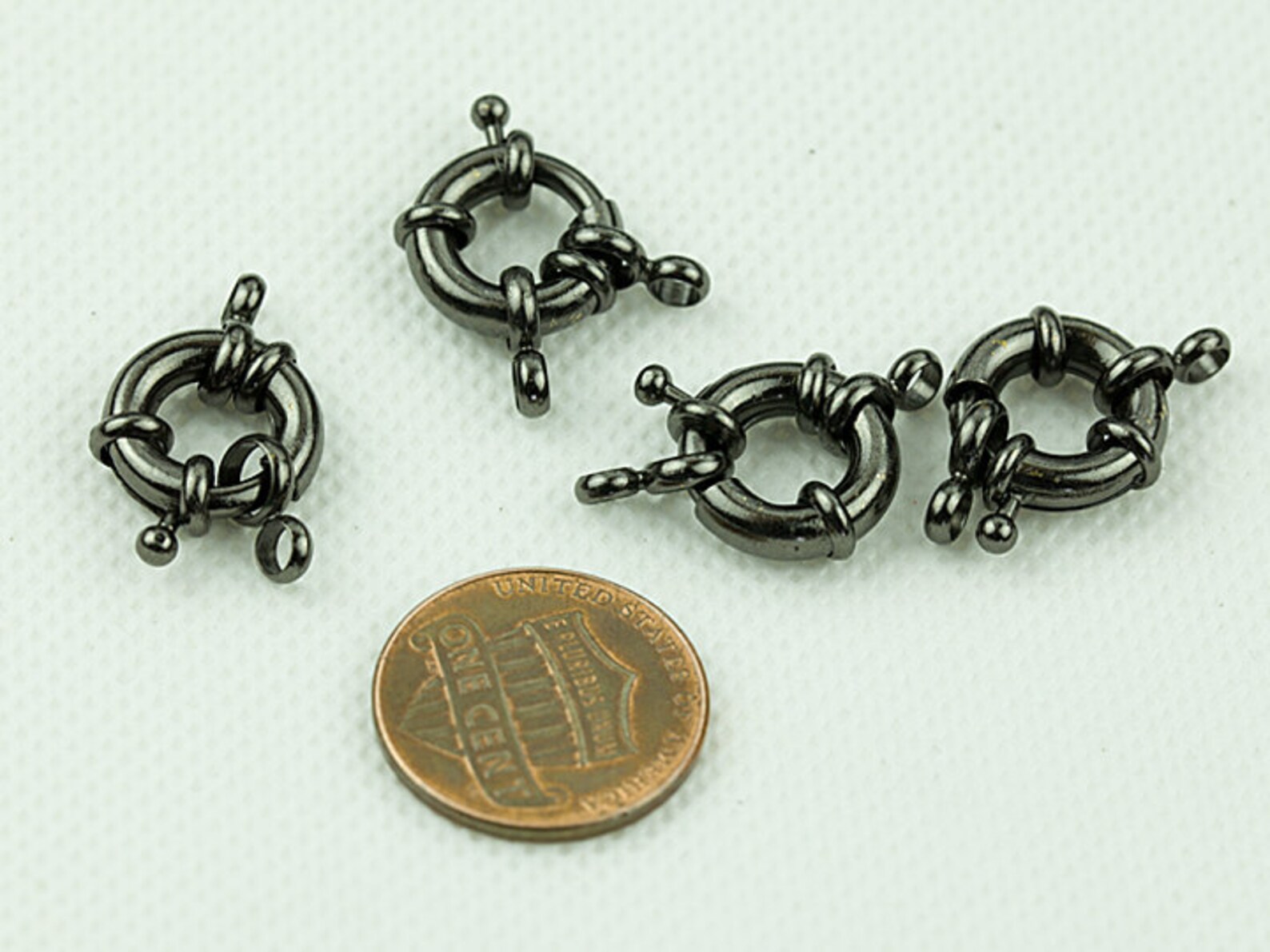 Gunmetal Spring Clasps 13mm Clasp Wheel Gunmetal Plated Over - Etsy