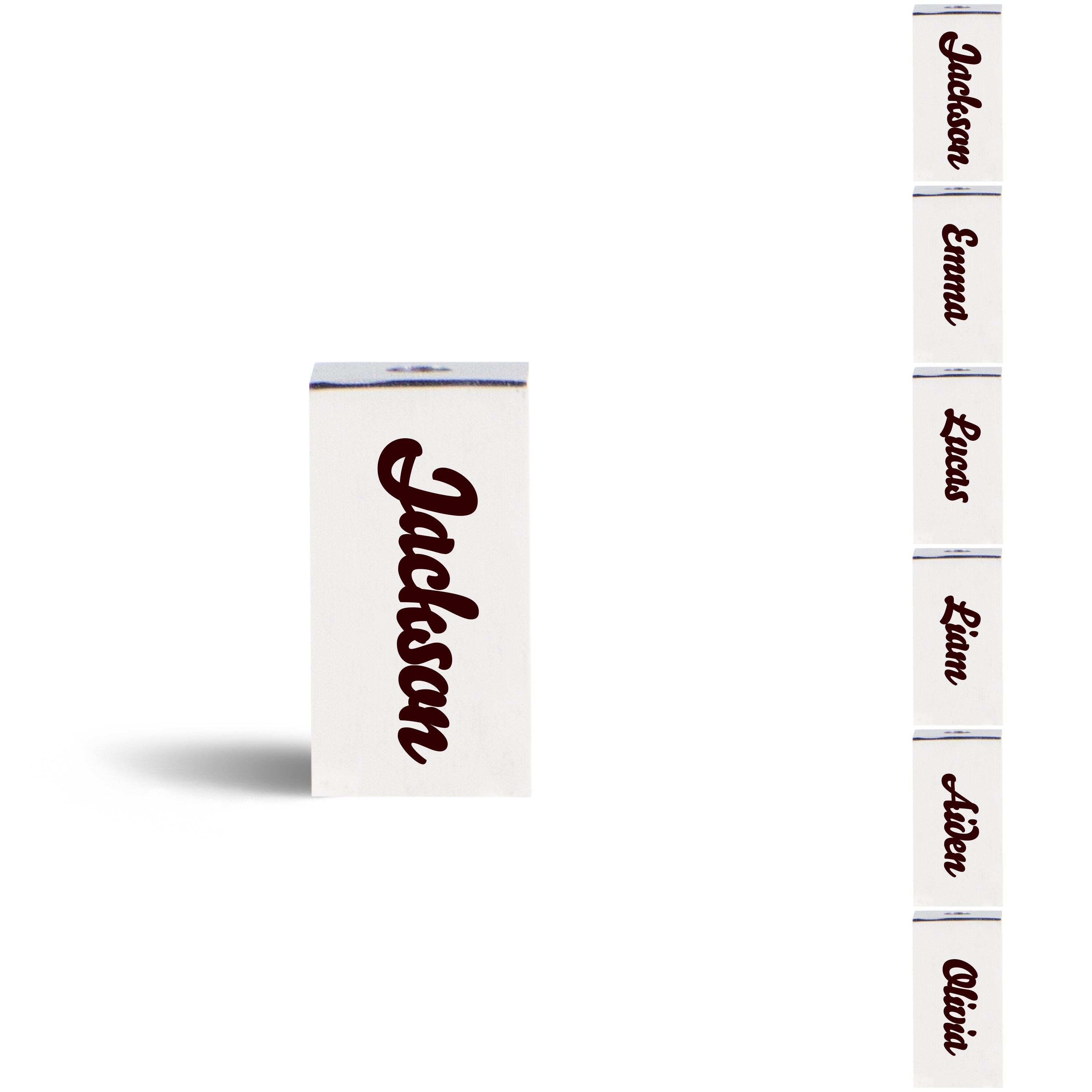 Custom Logo Laser Engraved on Rectangle Beads Rectangle - Etsy