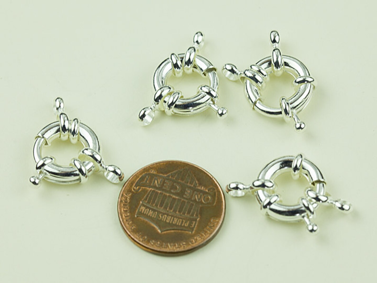 Silver Spring Clasps 13mm Clasp Wheel Silver Plated Over - Etsy