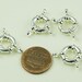 Silver Spring Clasps, 13mm Clasp Wheel, Silver Plated Over Brass, Pkg ...