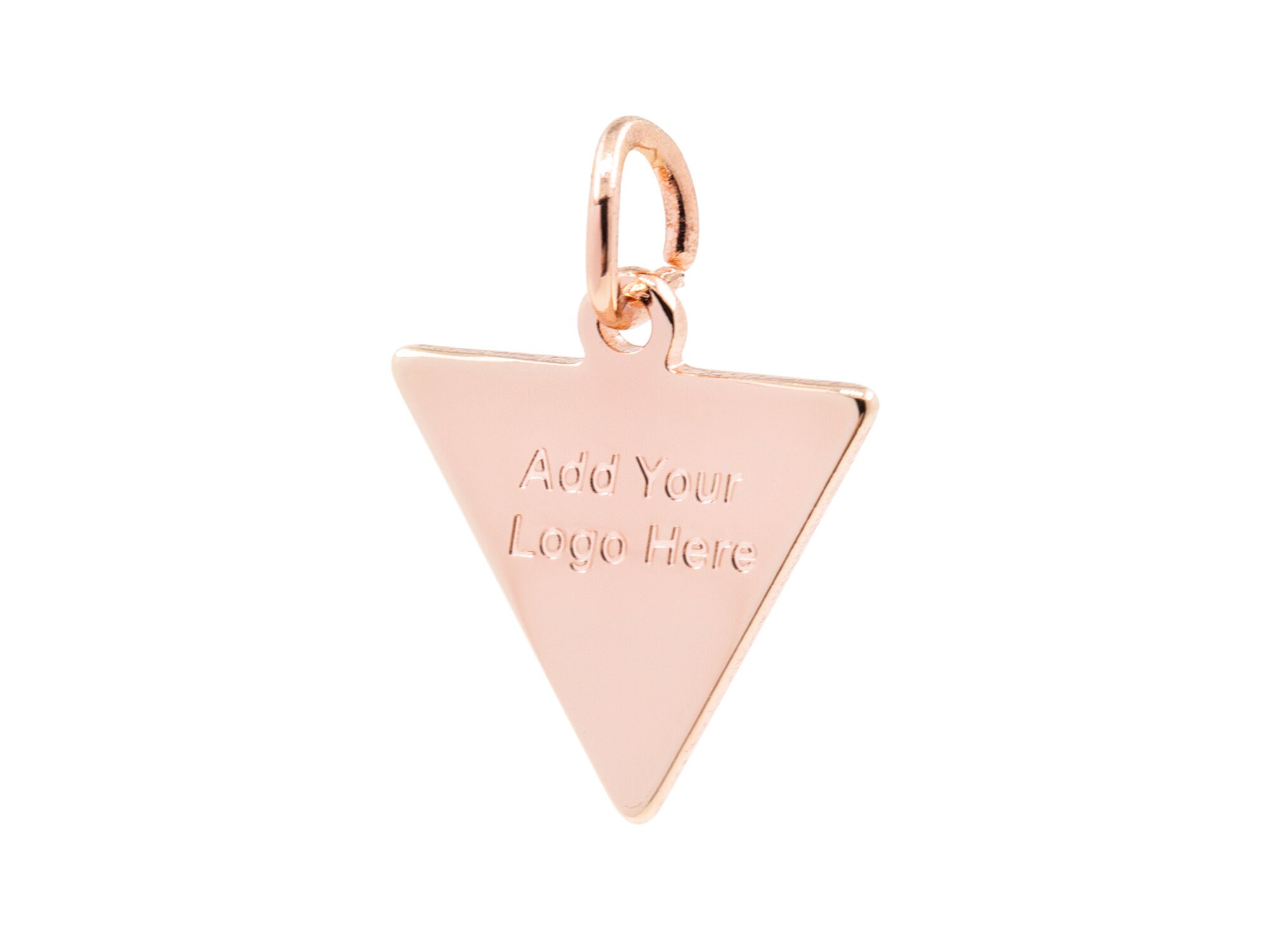 Custom Logo Etched Triangle Tag, Personalized Metal Hanging Tag, Steel ...