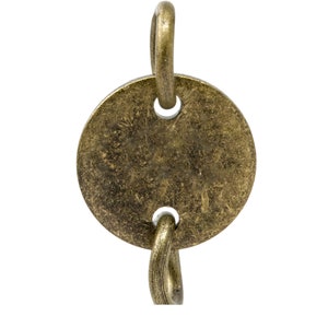 10mm Double Loop Tag, Brass Based Blank Stamping Tag, Round Blank Disc ...