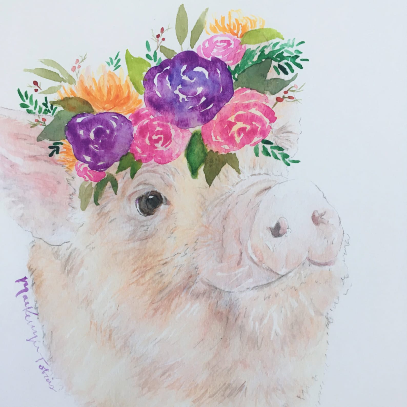 Colección Farmhouse Impresión de cerdo - Etsy España