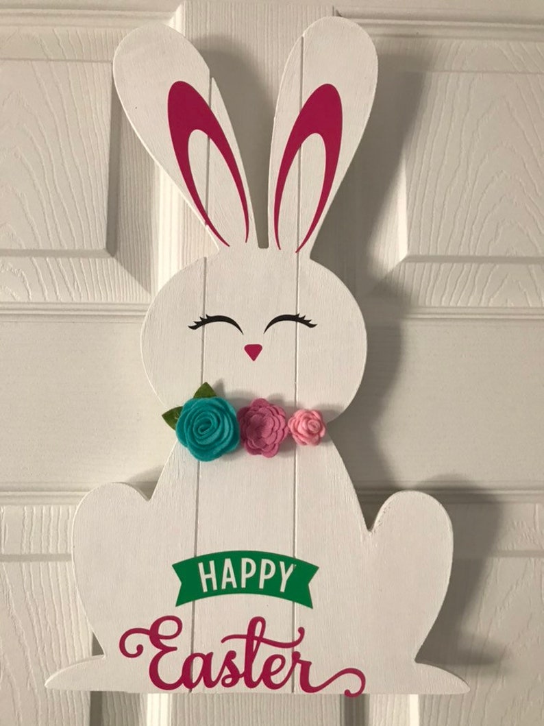 Easter Bunny Wooden Sign - Etsy